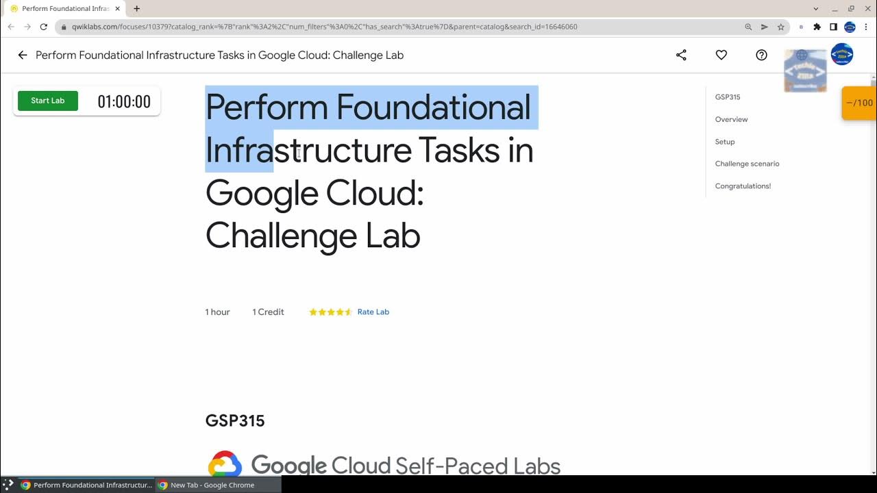 Perform Foundational Infrastructure Tasks in Google Cloud: Challenge Lab | Qwiklabs [GSP315 ...