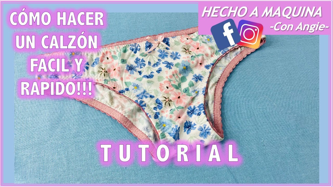 Cómo Hacer un Calzón Fácil y Rápido!!! 🩲🩲 - YouTube