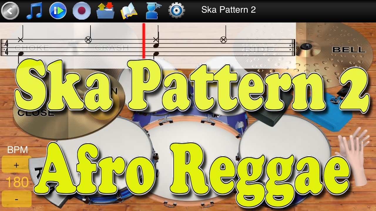 Ska Pattern 2 - Afro Reggae - Learn To Master Drums - YouTube