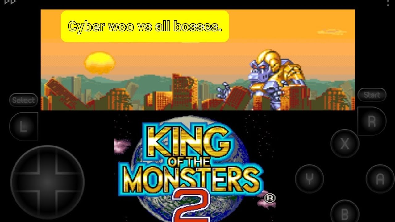 King of the monsters 2,cyber woo vs all bosses. - YouTube