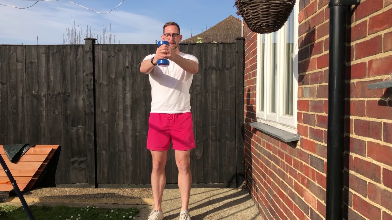 Dumbbell tri-press - YouTube