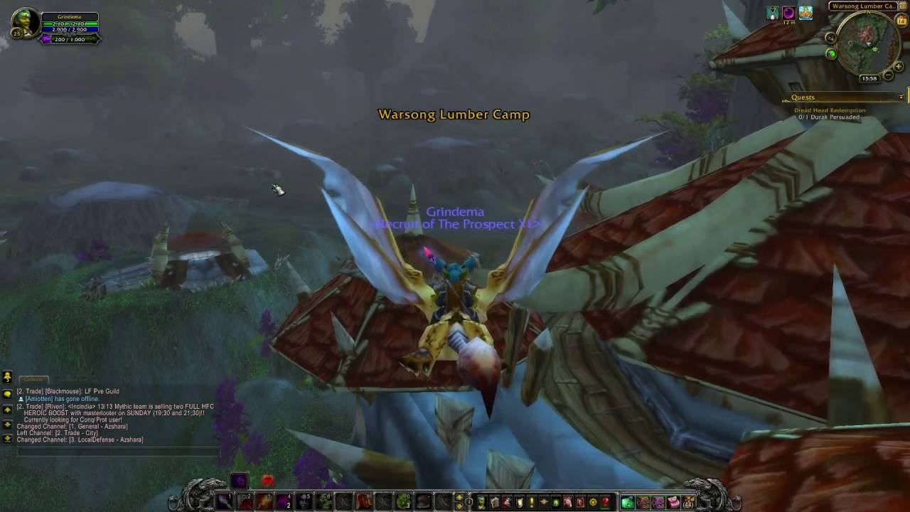 WoW quest #1609 Dread Head Redemption - YouTube