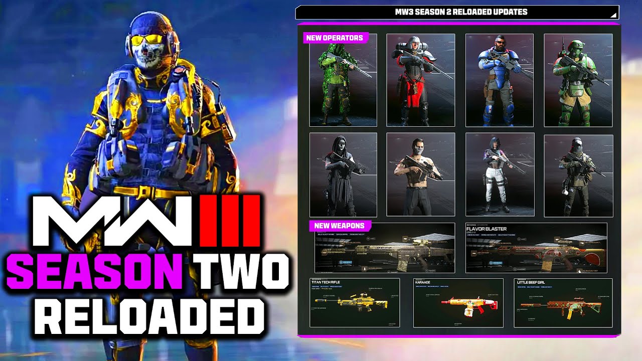 50+ MW3 SEASON 2 RELOADED OPERATORS & DLC WEAPONS! (Early Gameplay ...