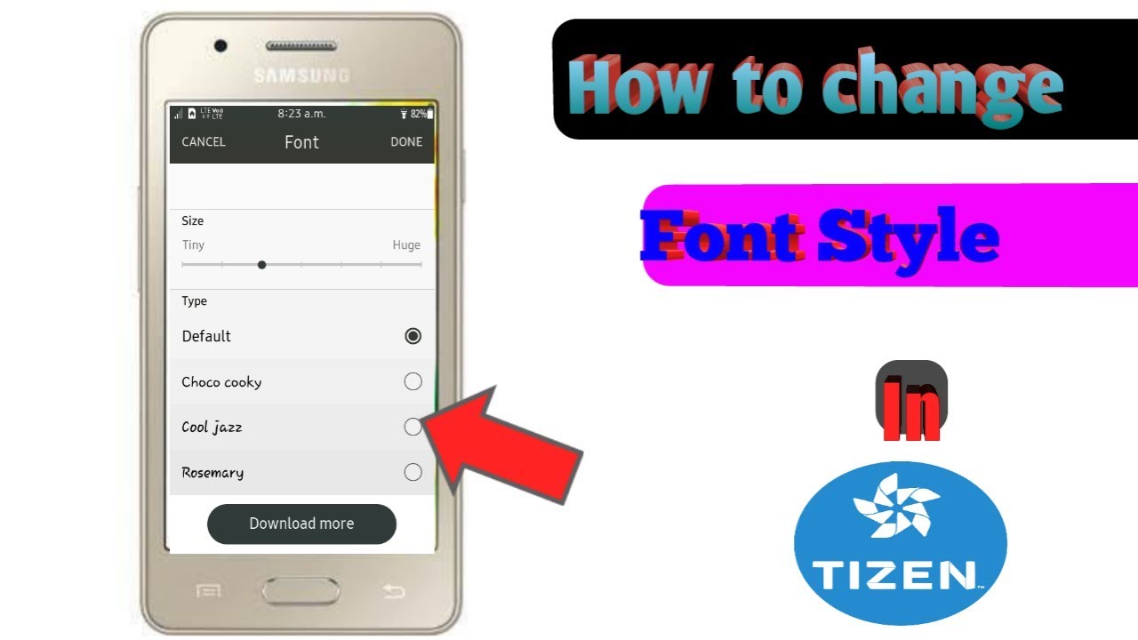 How To Change Font Style in Any Tizen Device [Root] - YouTube