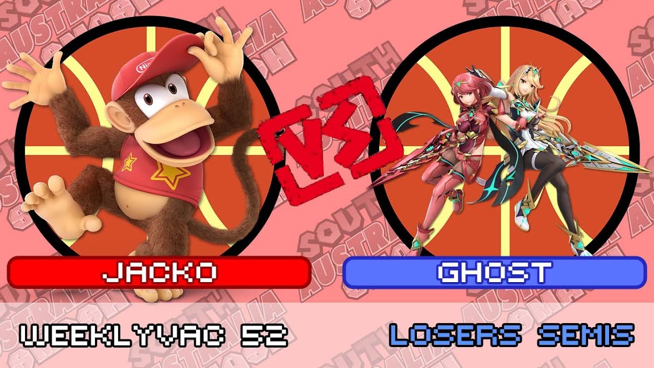 WeeklyVac 52 - SSBU - Jacko (Diddy Kong) vs Ghost (Pyra & Mythra) - YouTube