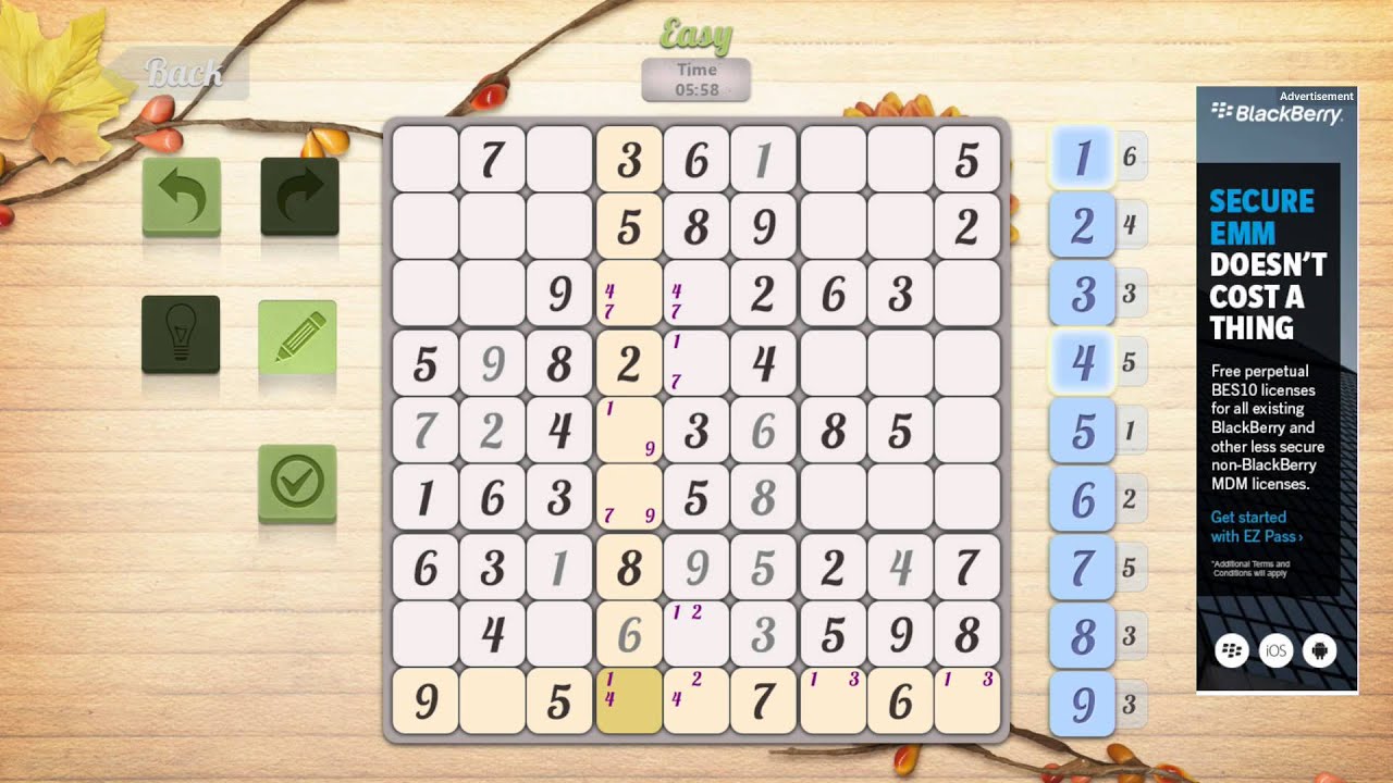 Sudoku Pro Windows 8 Windows 8.1 Windows RT gameplay - YouTube