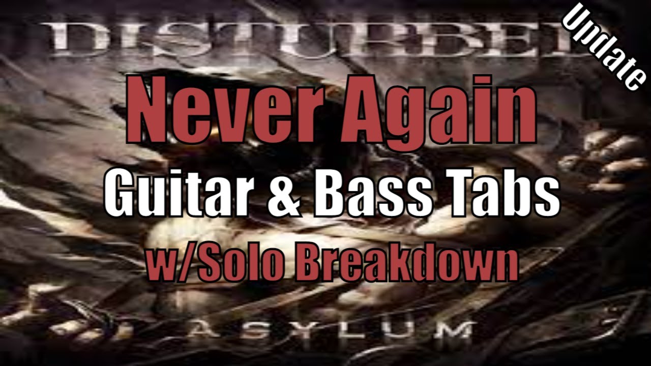 Never Again - RB Guitar Exercises [Disturbed] - YouTube