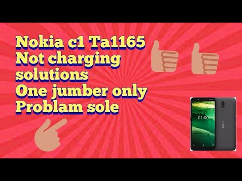 how to repair Nokia c1 Ta1165 not charging solutions - YouTube