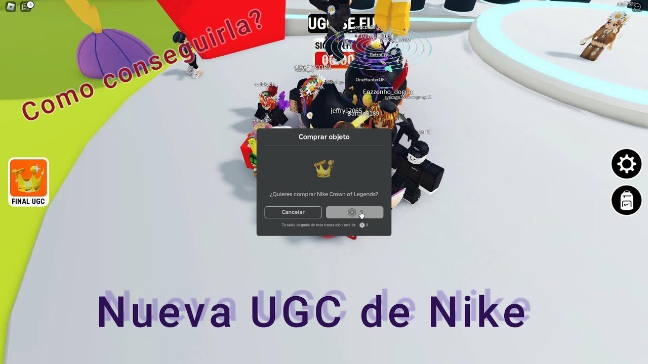 🔥🔥 Como conseguir nuevo UGC de Nike en ROBLOX 🔥🔥 - YouTube