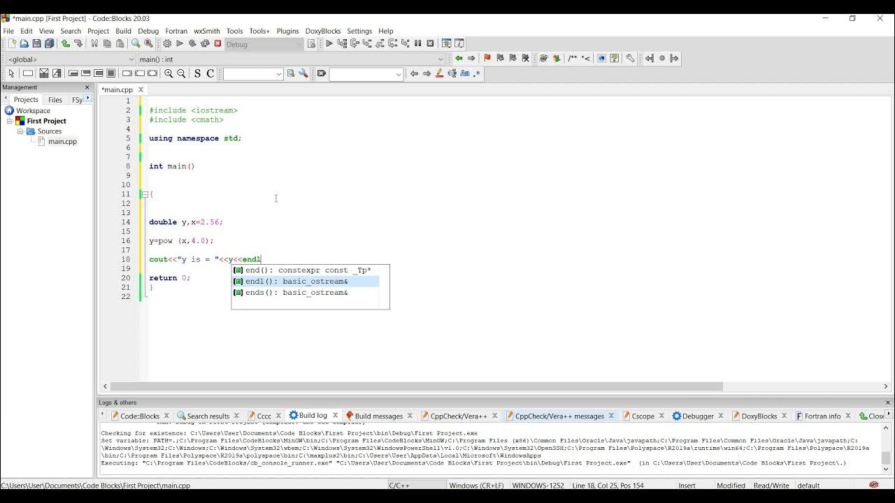 8 Calculating Powers With The Standard Function Pow In C Youtube