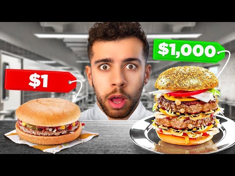 $1 Burger vs $1,000 Burger - YouTube
