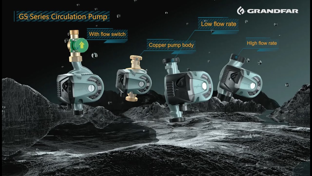GRANDFAR new generation of GS series Circulation Pump - YouTube