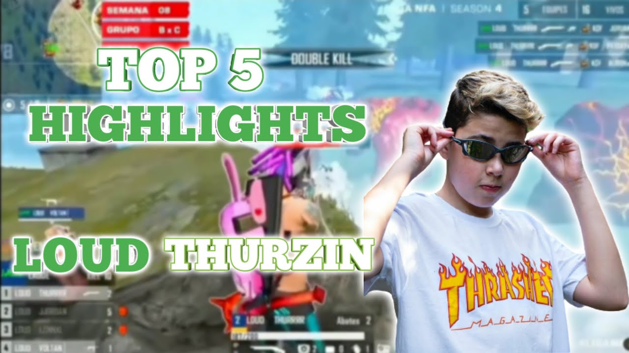 TOP 5 JOGADAS LOUD THURZIN!! O MVP DA AMÉRICA?!! FREE FIRE HIGHLIGHTS ...