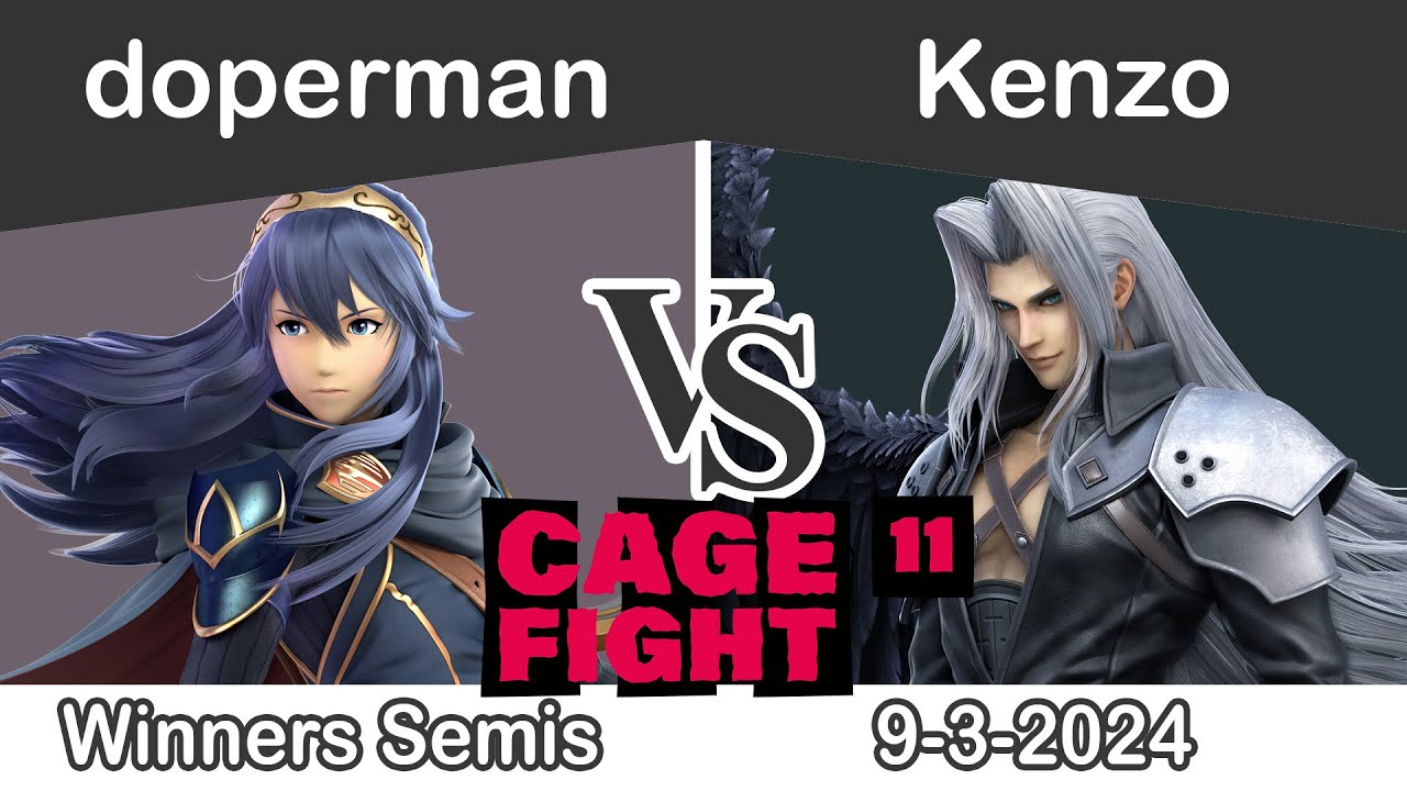 Cage Fight 11 - doperman (Lucina) vs Kenzo (Sephiroth) WS - SSBU - YouTube