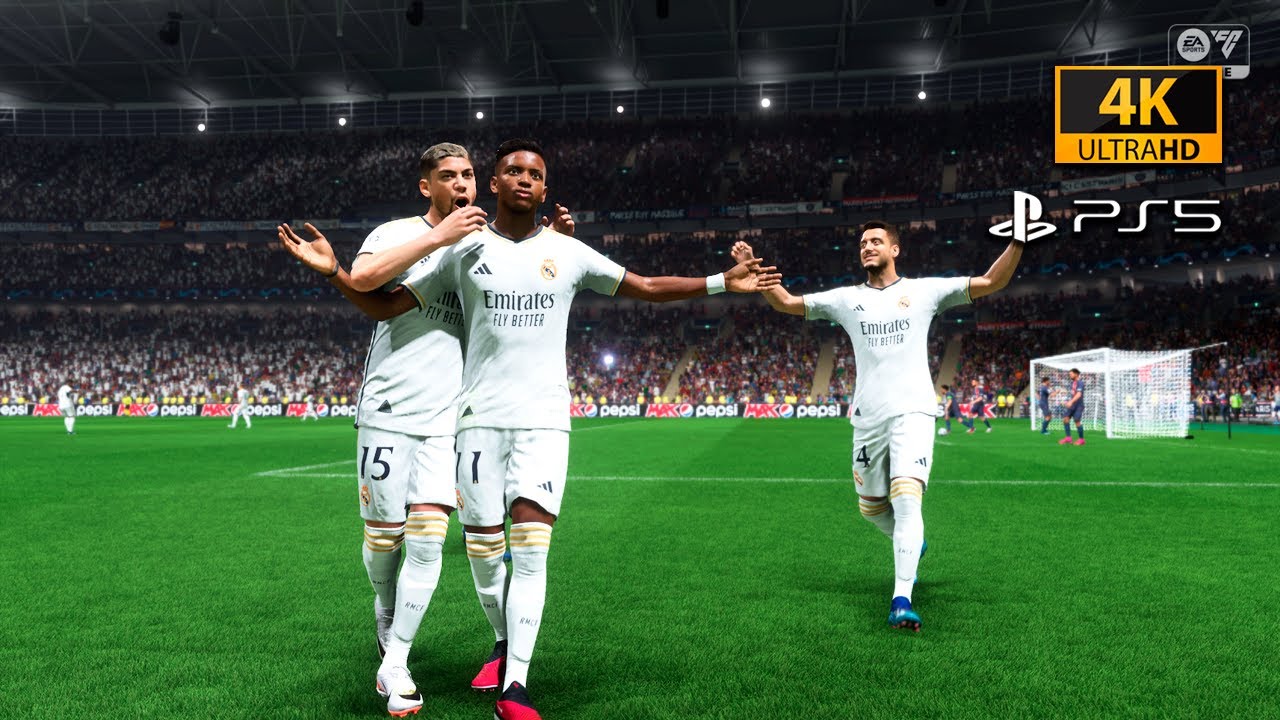 EA SPORTS FC 24 | PS5 Gameplay | Real Madrid vs. PSG | 4K 60 FPS | PS5 ...