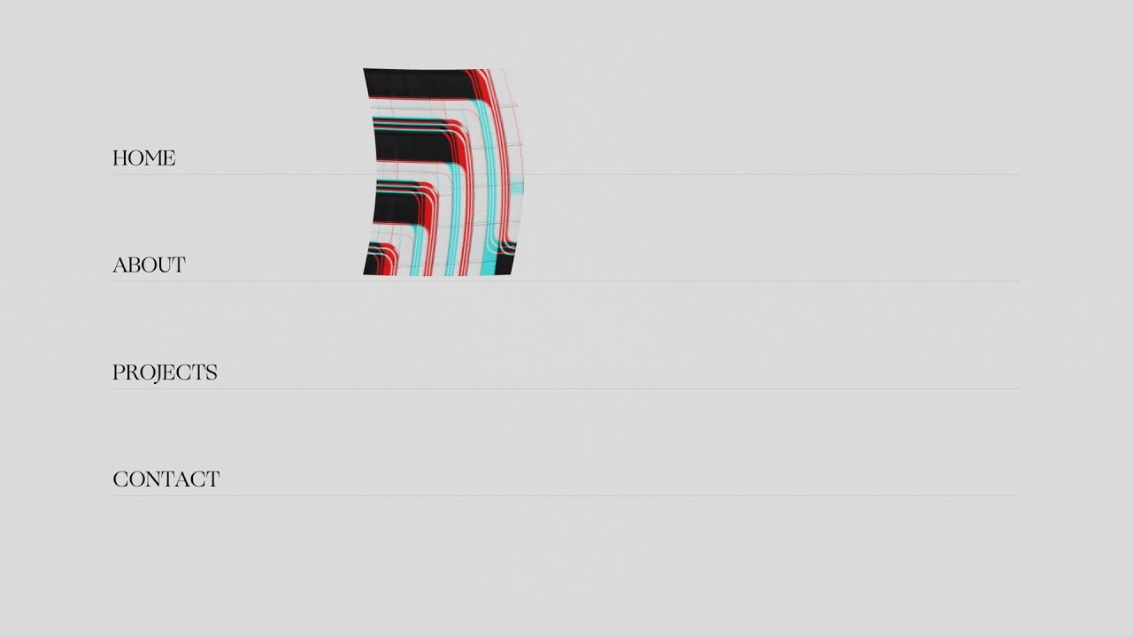 Three Js Webgl Rgb Curve Distortion Effect On Mouse Move Youtube