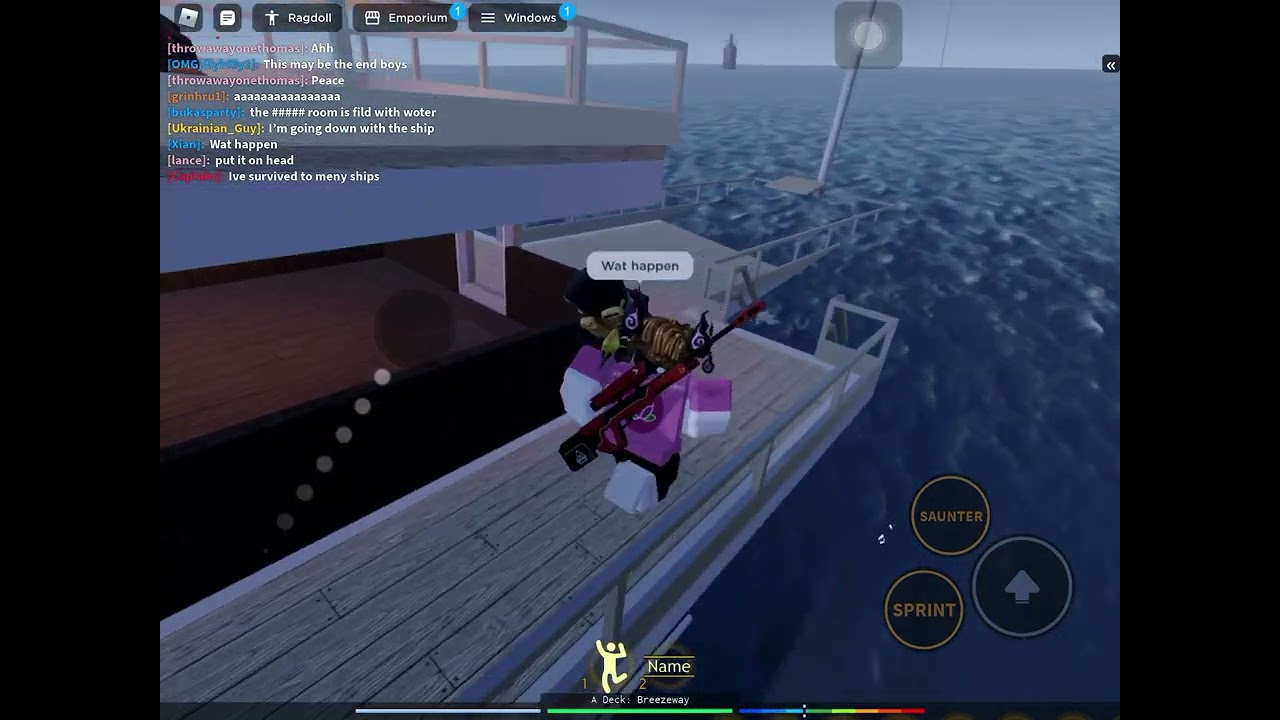 DYING IN SINKING OF GREYROCK ROBLOX - YouTube
