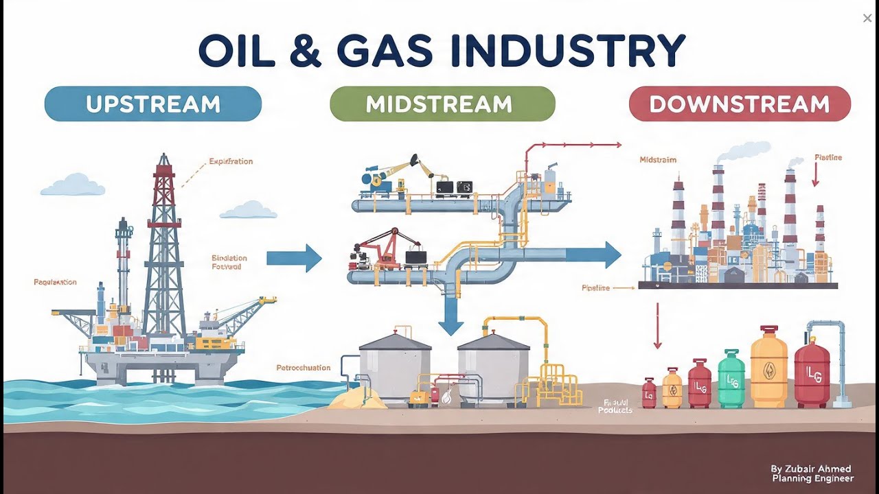 Upstream vs Midstream vs Downstream | Oil & Gas Industry Explained ...