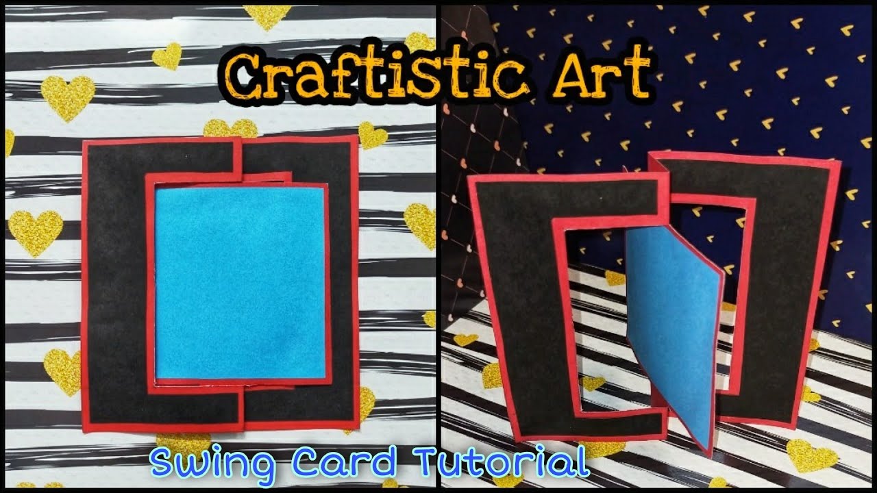 How to make Swing Card | Swing Card Tutorial | Scrapbook cards | DIY ...