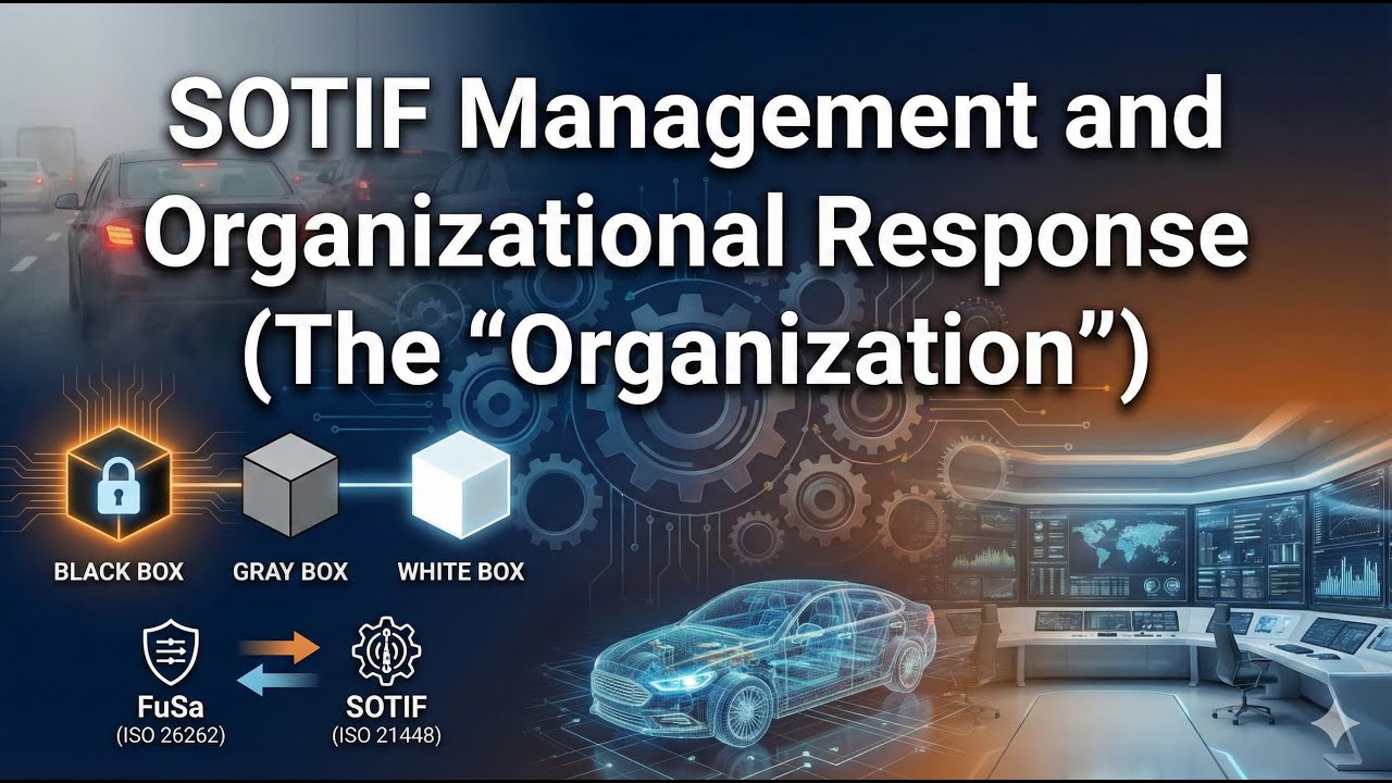 [SOTIF 4-3] SOTIF Management and Organizational Response (The ...