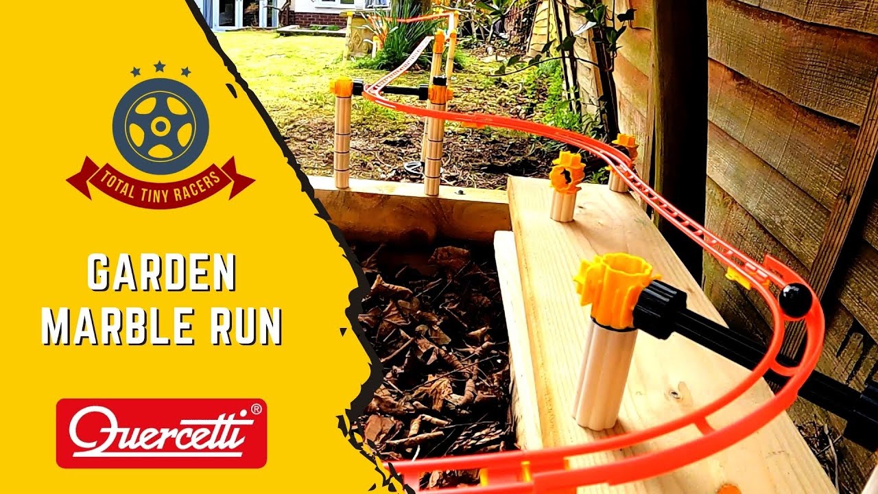 Garden Marble Run: Quercetti SkyRail Hot Wheels Marble Track - YouTube