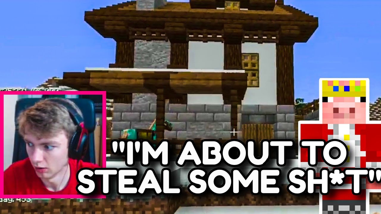 Tommyinnit Discovers Technoblade's House Randomly on Dream SMP - YouTube