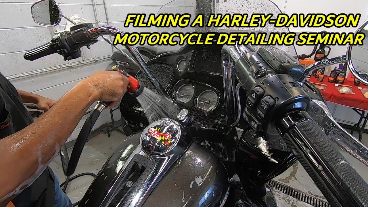 Filming A Harley-Davidson Motorcycle Detailing Seminar - YouTube