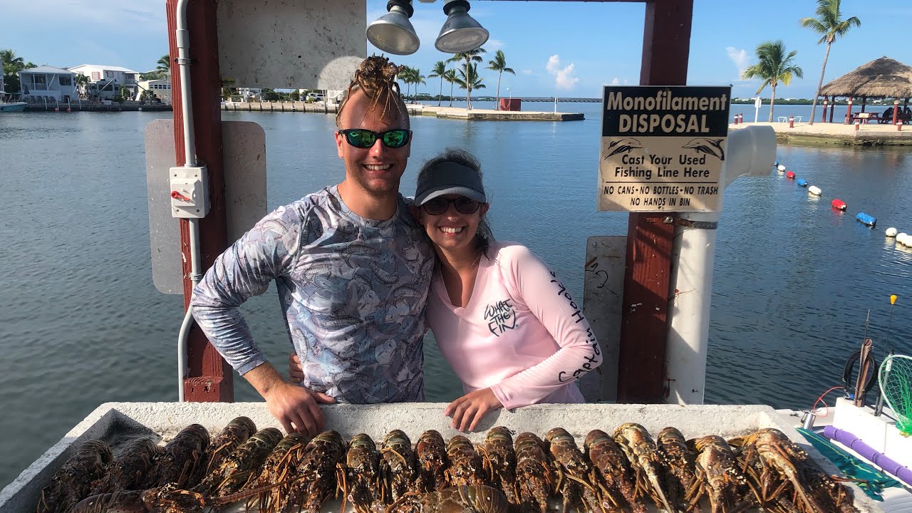 Cudjoe Key Lobstering 2021 (opening week) - YouTube