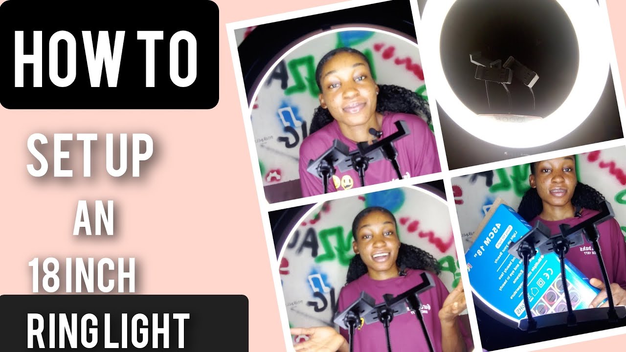 How to assemble an 18 inch ring light|step by step tutorial - YouTube