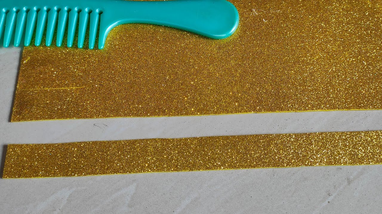 DIY/Christmas decor/Christmas ornament Tutorial/Glitter foam sheet ...