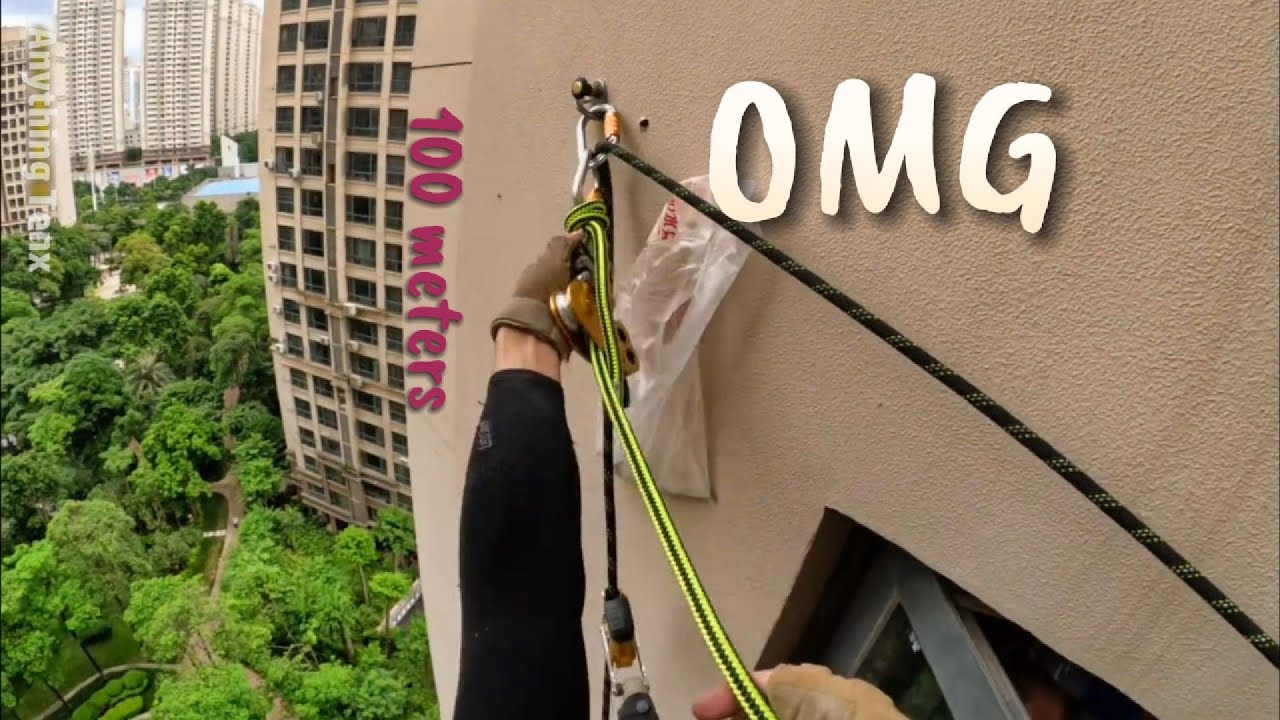 Man Working at 100 Meters High Outside Building Earns Thousands of ...