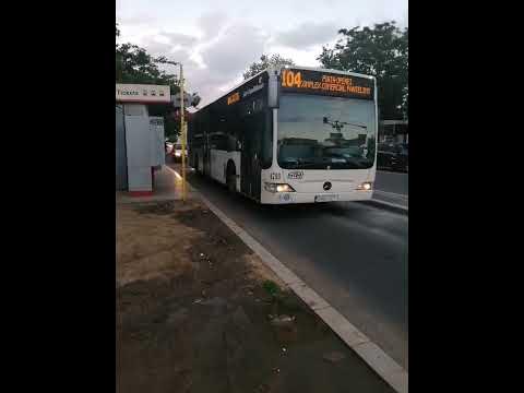 Autobuzul MBC E4 #4793 pe linia 104 părăsind stația Piața Unirii 1 - YouTube