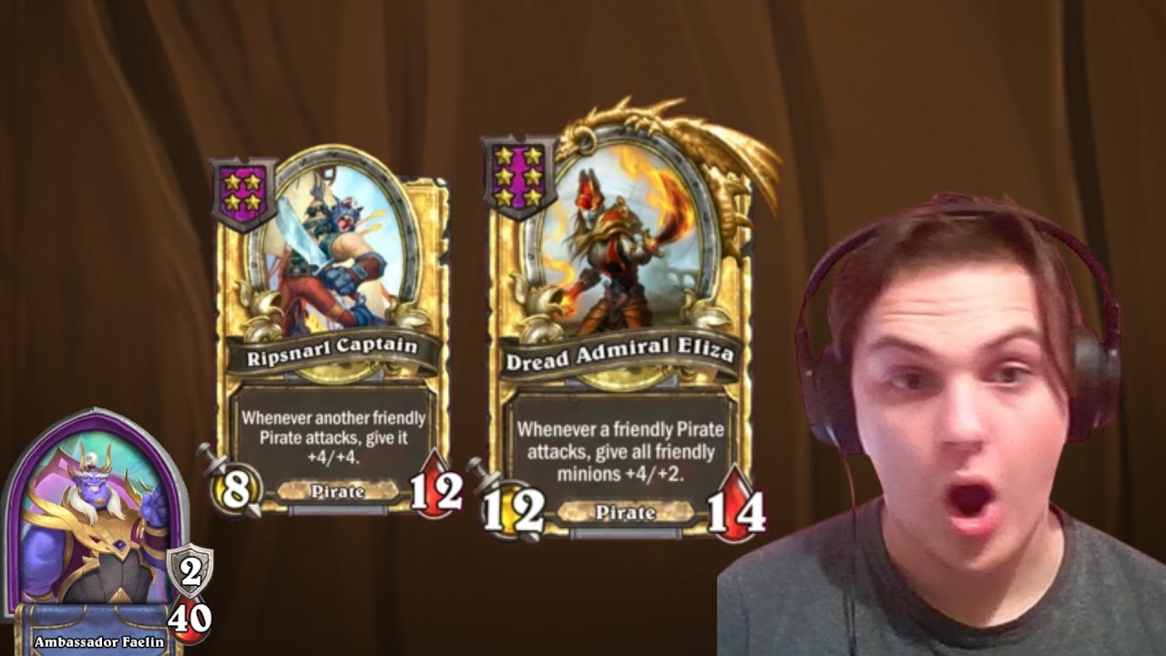 Amazing start in Hearthstone Battlegrounds on Ambassador Faelin ...