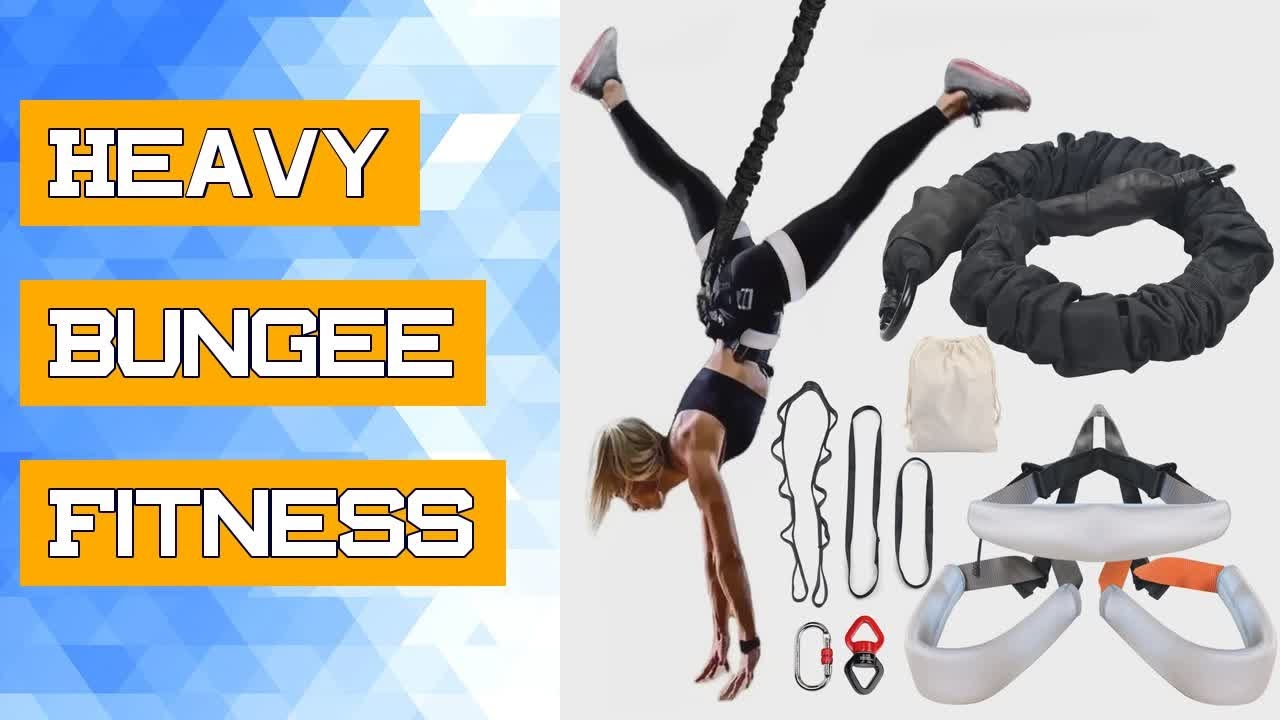 Heavy Bungee Fitness Kit Cord Upgraded Home Gym Yoga Bungee Rope ...