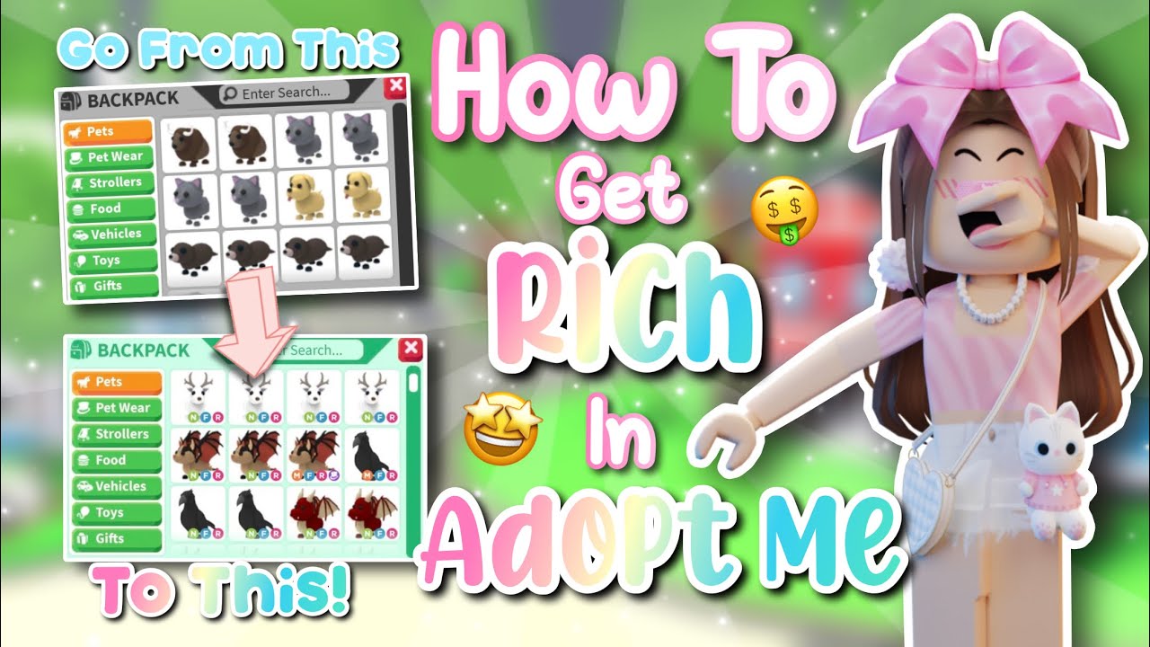 Go From POOR To RICH in Just ONE HOUR With These Tips in Adopt Me! 🤩🤑💞 ...