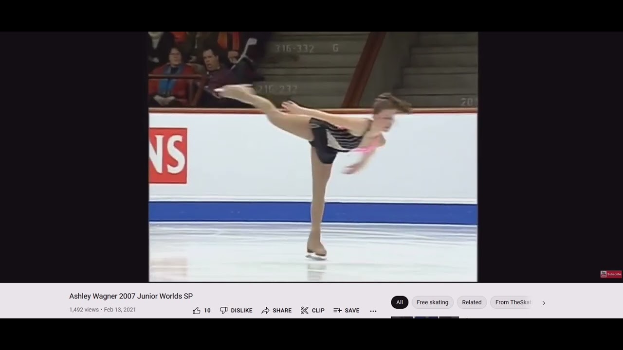Ashley Wagner 2007 Junior Worlds SP dancing Artie Shaw begin the ...