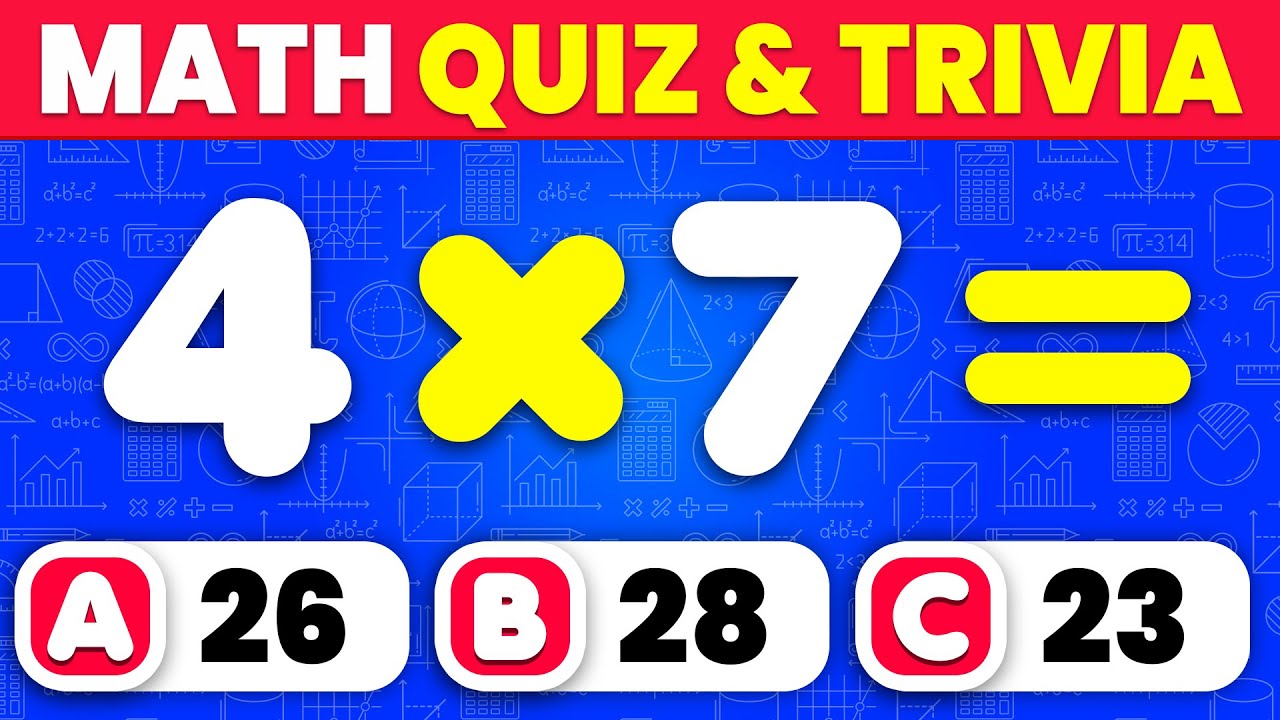 🧠 Ultimate 50 Question Maths Quiz | Fun & Fast Math Test for Trivia ...