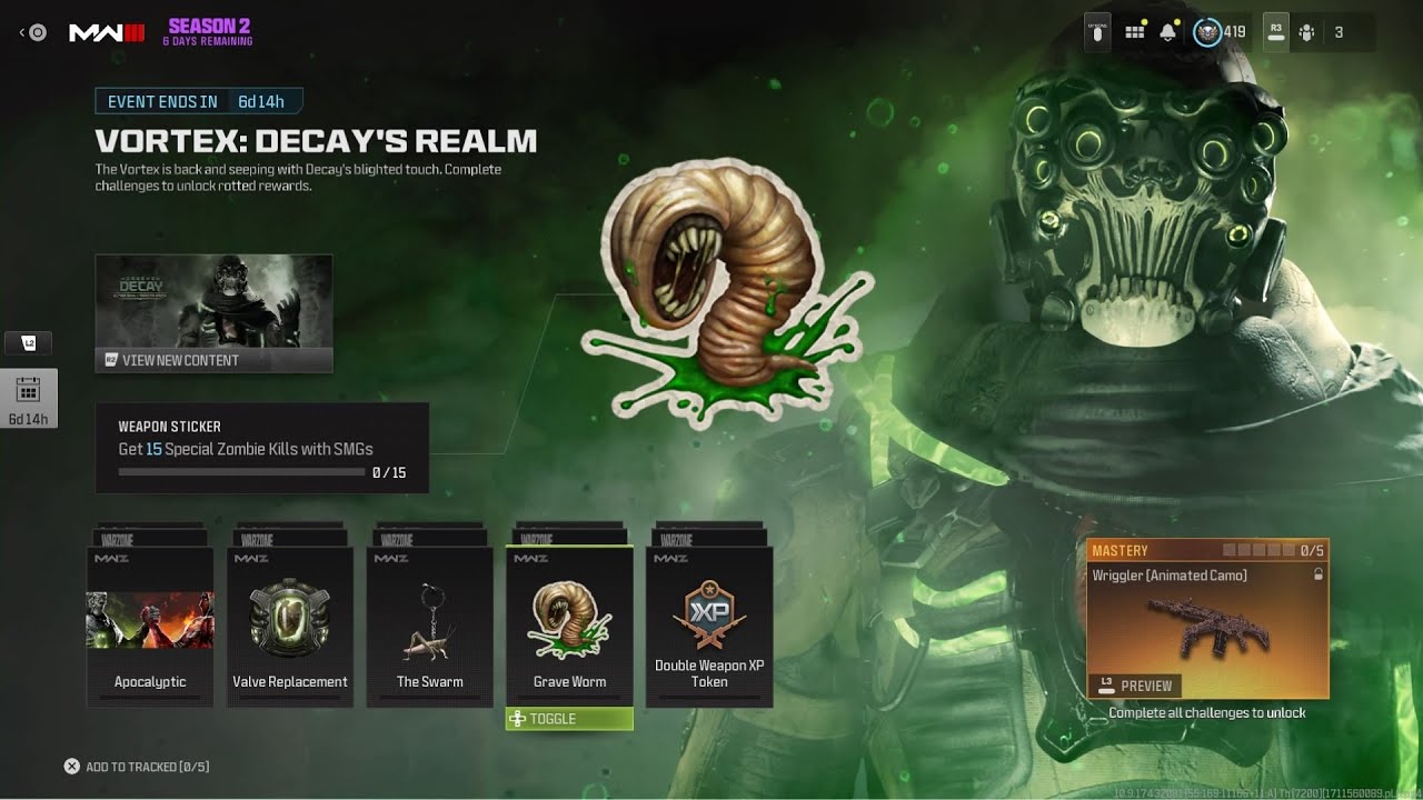 LIVE New Zombies Vortex Decay Event. Call of Duty MW3 PlayStation 4 ...