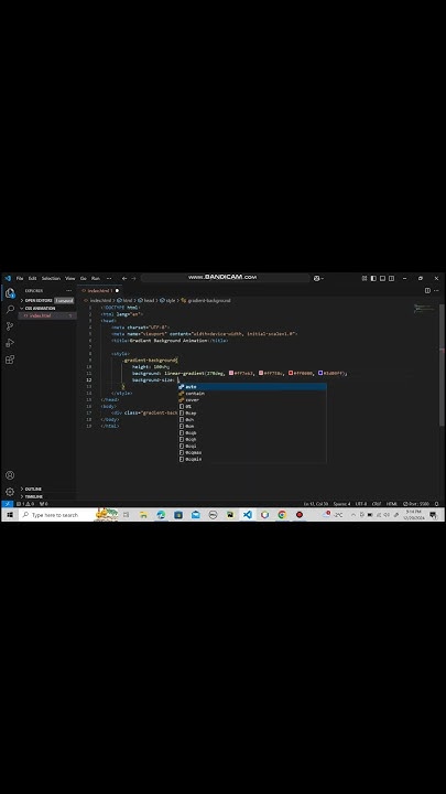 Animated Gradient Background With Css Coding3danimation Animatedcards Programmingcss Html 