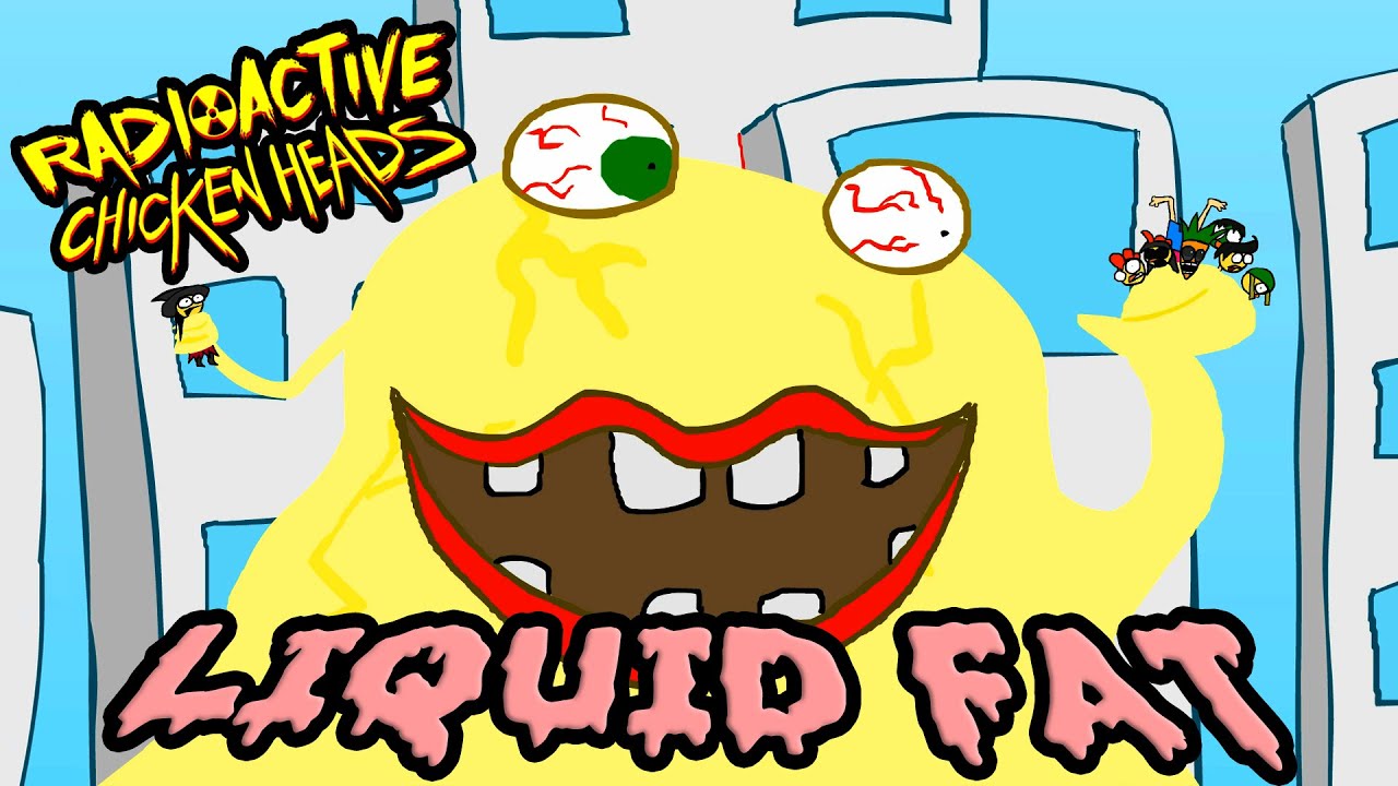 LIQUID FAT Radioactive Chicken Heads animated music video - YouTube