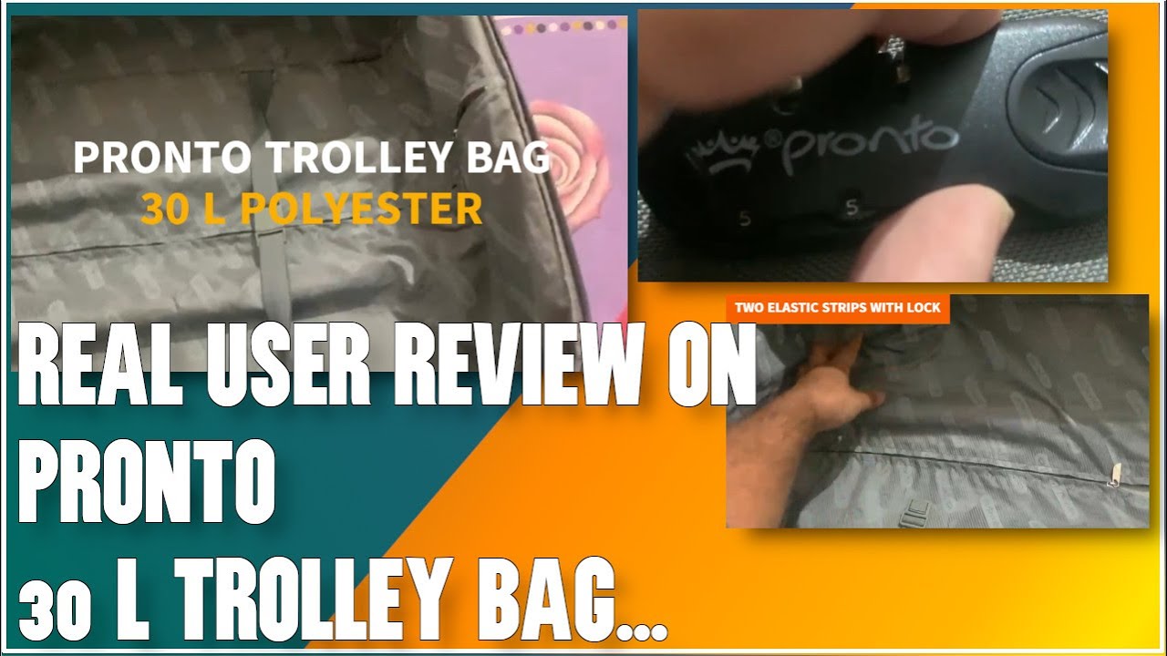 Review Of Pronto Trolley Bag 30 L Easy to Travel Trolley Bag, Real User ...