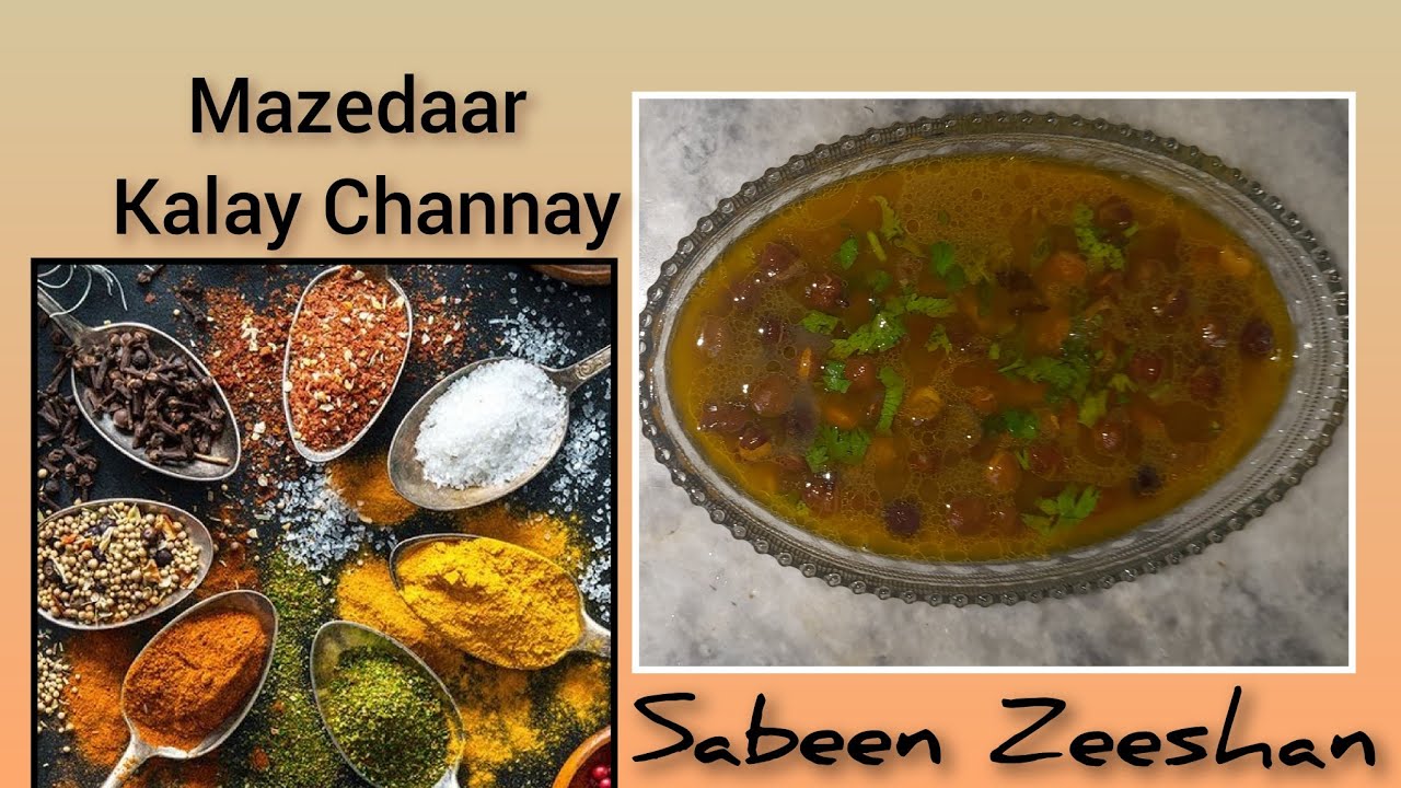 kalay Chanay Recipe | Kalay Chanay Banany Ka Tareeka | Sabeen zeeshan ...