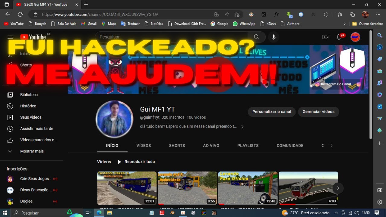 ACHO QUE FUI HACKEADO!!! 😱😱🥺 - YouTube