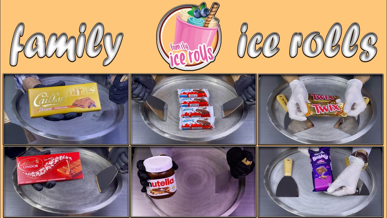 Family Ice Cream Roll - Mixed Long Video - YouTube