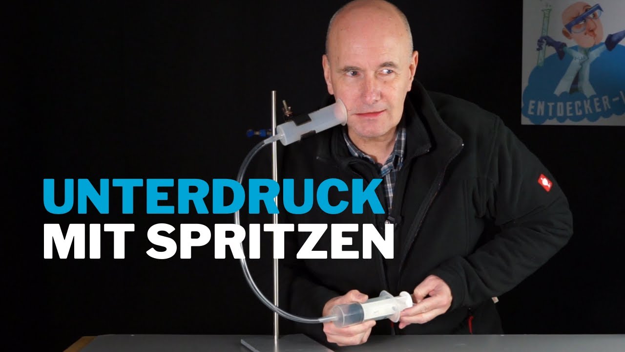 Lustige Spritzen-Experimente mit Unterdruck - YouTube