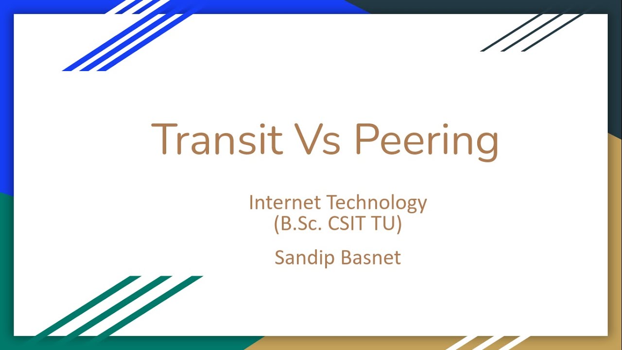 Transit Vs Peering || IP Interconnection || Internet Technology || B.Sc ...