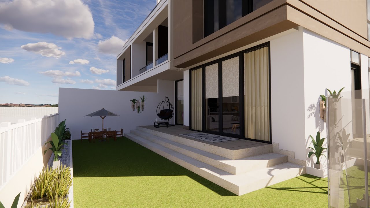 Modern House Interior-Exterior walkthrough-VRay - YouTube