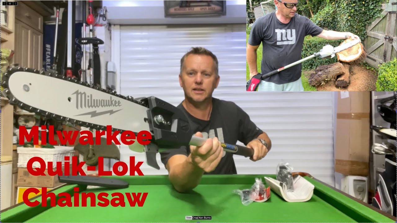 Milwaukee Quik Loc Chainsaw, "A Tool Or A Toy" Max Cut & Review (Pole ...