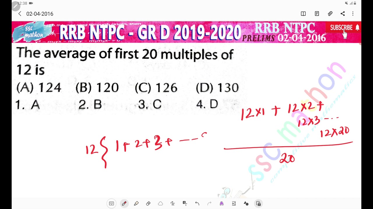The Average Of First 20 Multiples Of 12 Is YouTube the-average-of-first-20-multiples-of-12-is-youtube
