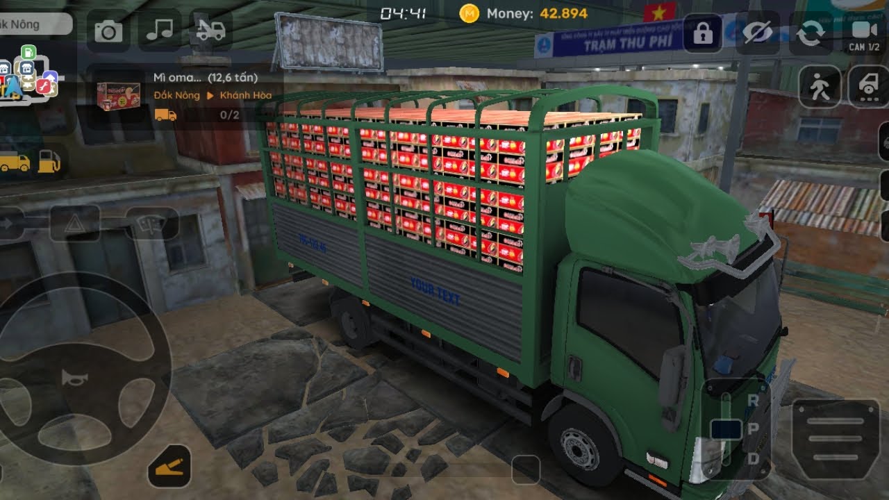 Lái xe giao 12 tấn mì omachi cho siêu thị #8 | Game Minitruck Simulator ...